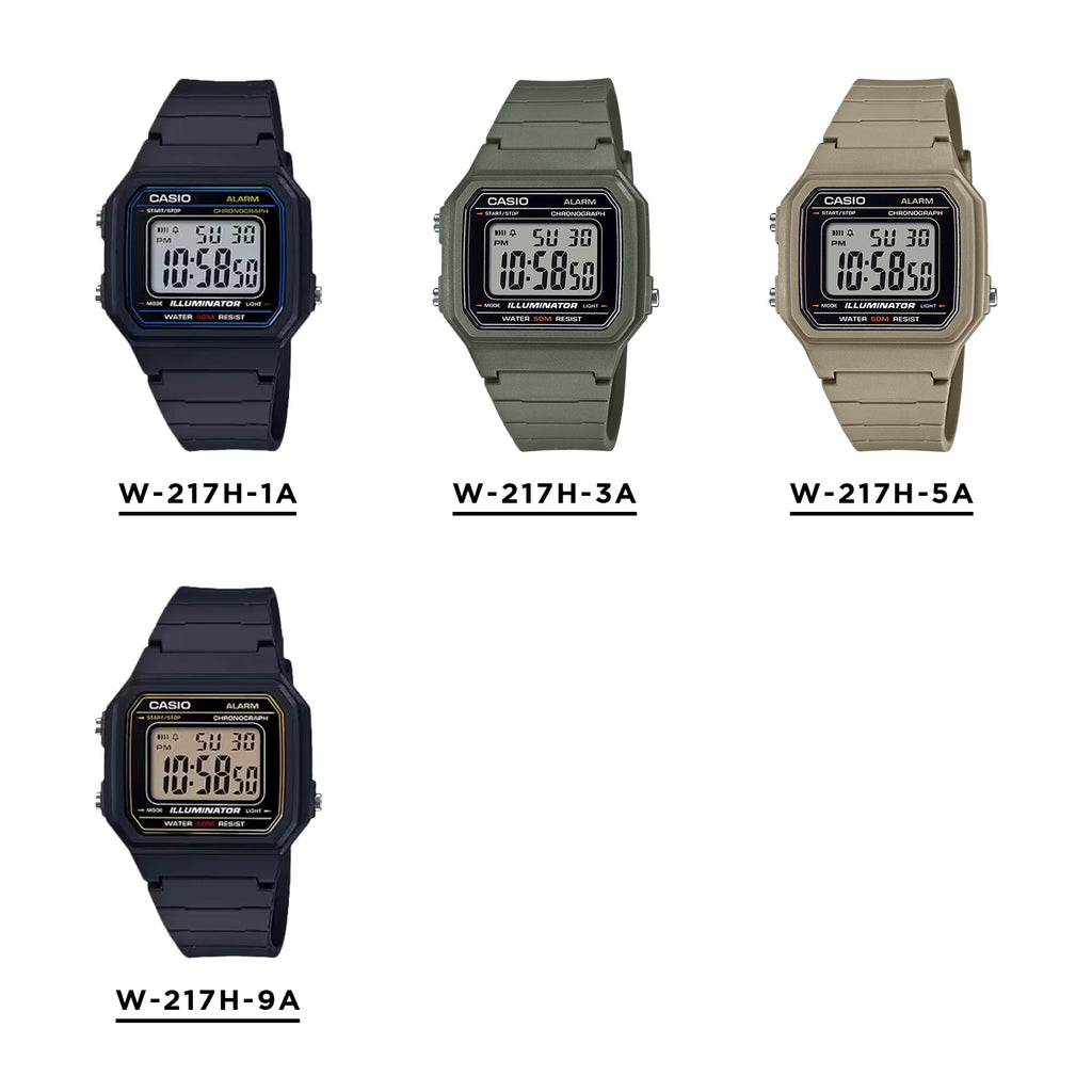 Casio Standard Mens W-217H.